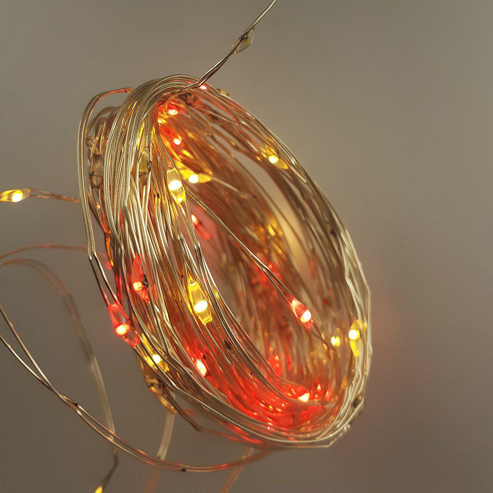 Luces Micro Led Alambre X100 Sumergibles Control Cambio Luz Multicolor