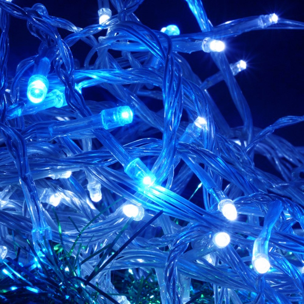 Luz Led Lineal 50 Metros 500 Led Azul Luces Navidad Rf 1512 Cómpralo