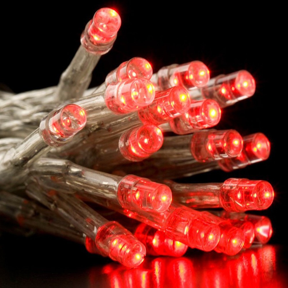 Luz Led Lineal 50 Metros 500 Led Rojo Luces Navidad Rf 1515 Cómpralo