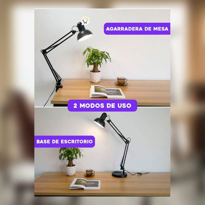 Lámpara Led Mesa Escritorio Brazo Flexible Vintage MT811 – Cómpralo en casa